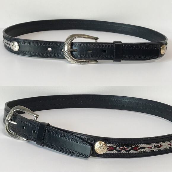 Vintage | Accessories | Vintage 991 Mexican Leather Native American ...